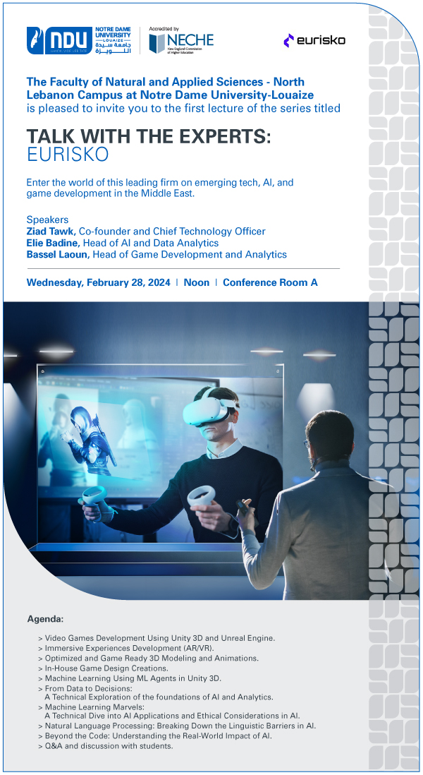 News & Events | Events | Upcoming Events | TALK WITH EXPERTS SERIES: EURISKO | NDU