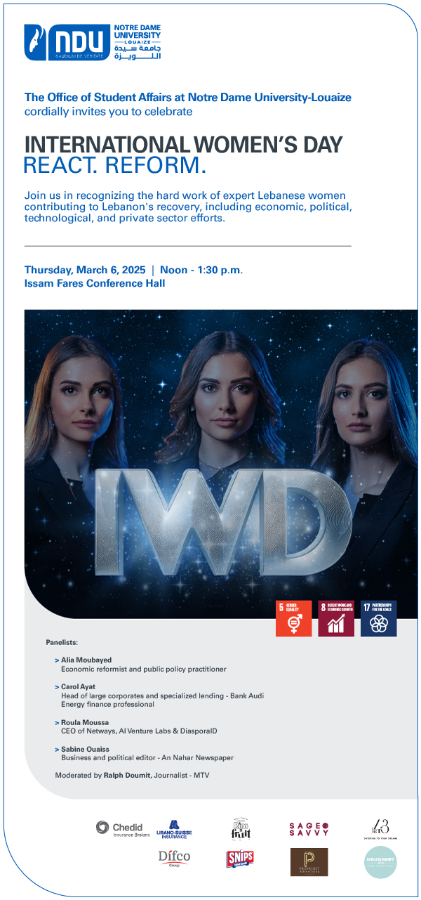 News & Events | Events | Upcoming Events | INTERNATIONAL WOMEN'S DAY: LEBANESE WOMEN AT THE ...