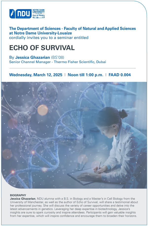 News & Events | Events | Upcoming Events | ECHO OF SURVIVAL: INSPIRATION AND INSIGHT FROM A ...