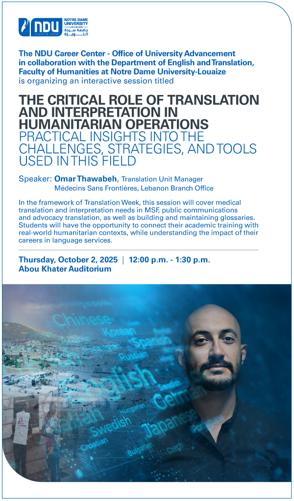 News & Events | Events | Upcoming Events | THE CRITICAL ROLE OF TRANSLATION AND INTERPRETATION ...